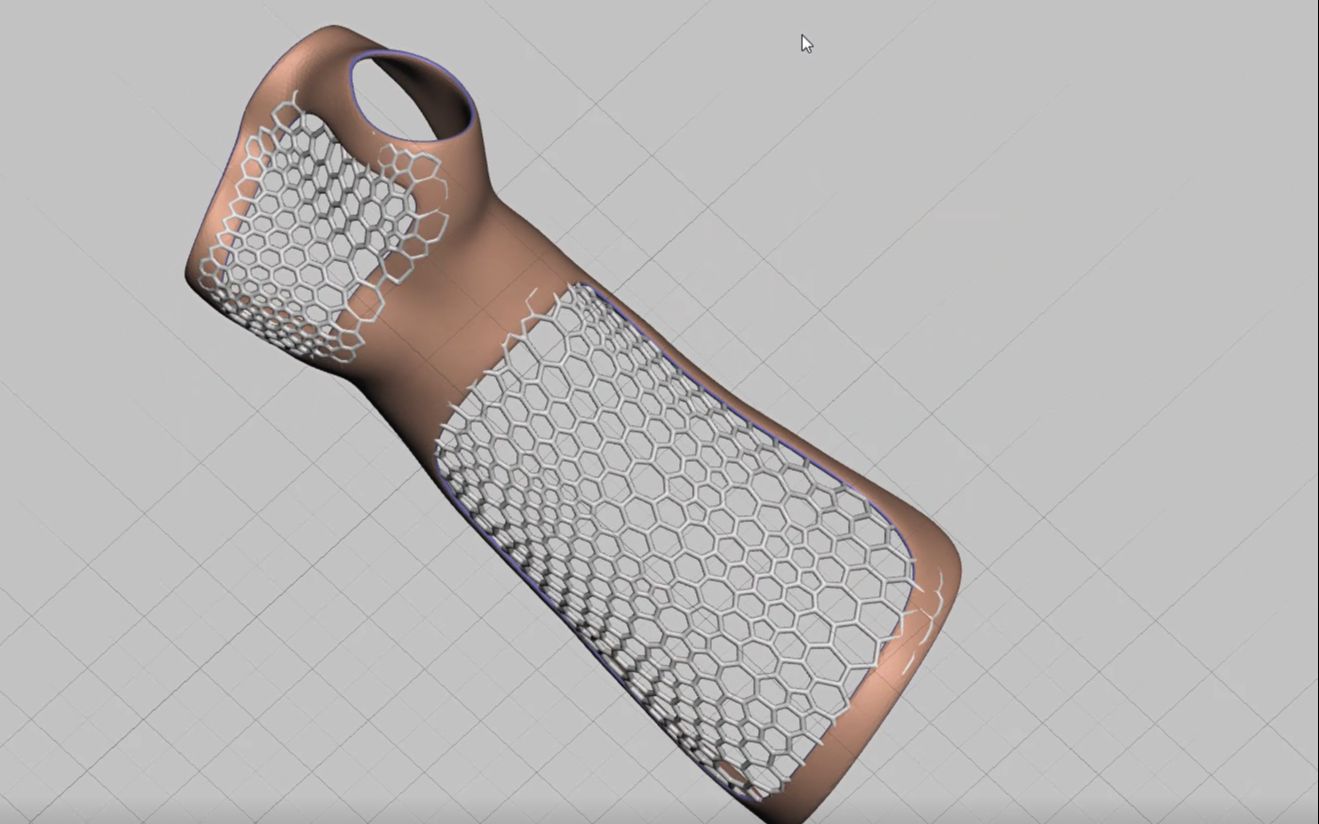 meshmixer软件镂空设计,制作3D打印康复辅具,3D打印腕关节固定矫形器