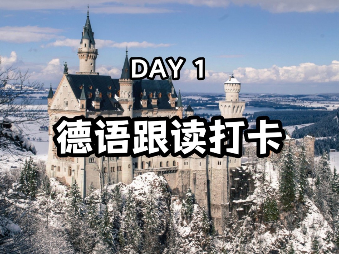 ➡️德语跟读打卡|DAY1 主题《关于德国新天鹅堡的五个真相》