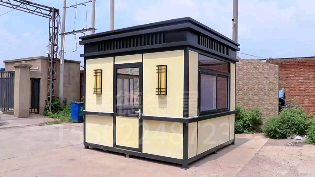 岗亭保安亭户外门卫室值班室停车场收费可移动学校幼儿园物业收费...