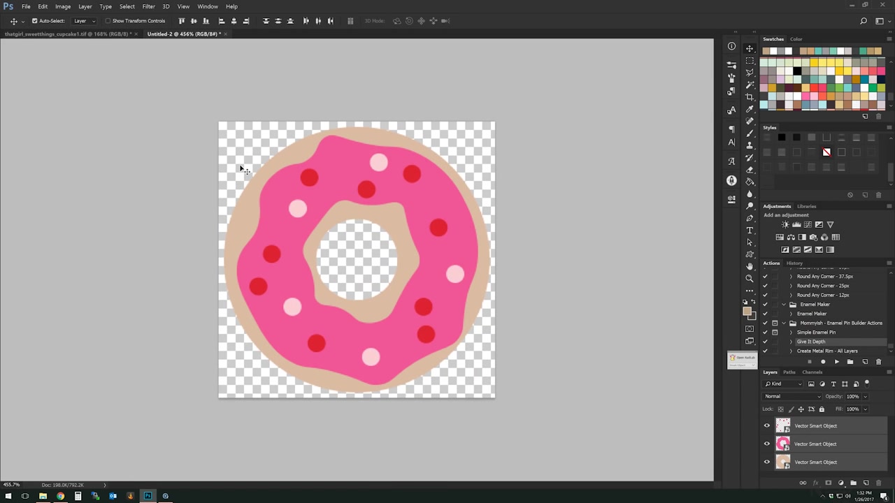 Enamel Pin Builder - Photoshop Style Tutorial