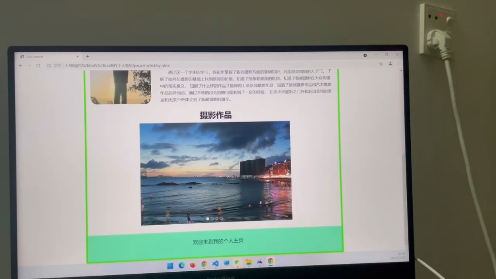 代写的个人主页网页设计期末作业 交工