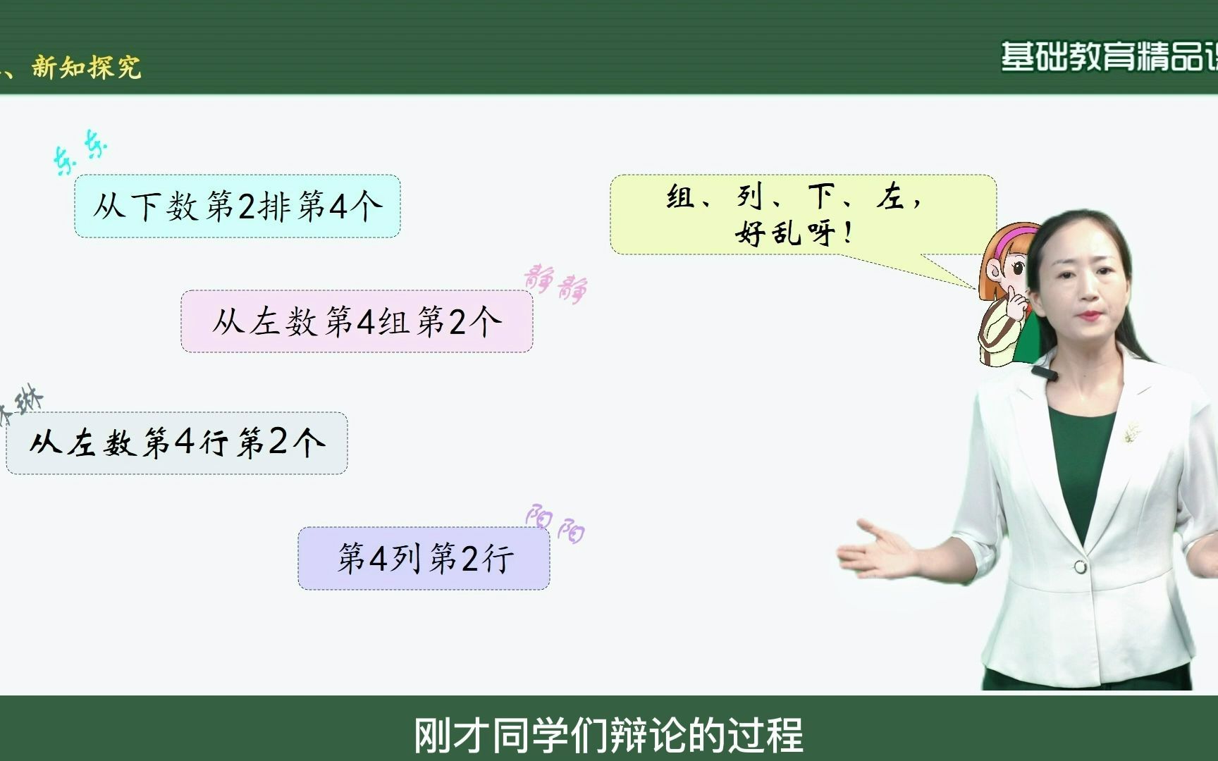 人教版五年级上《位置》