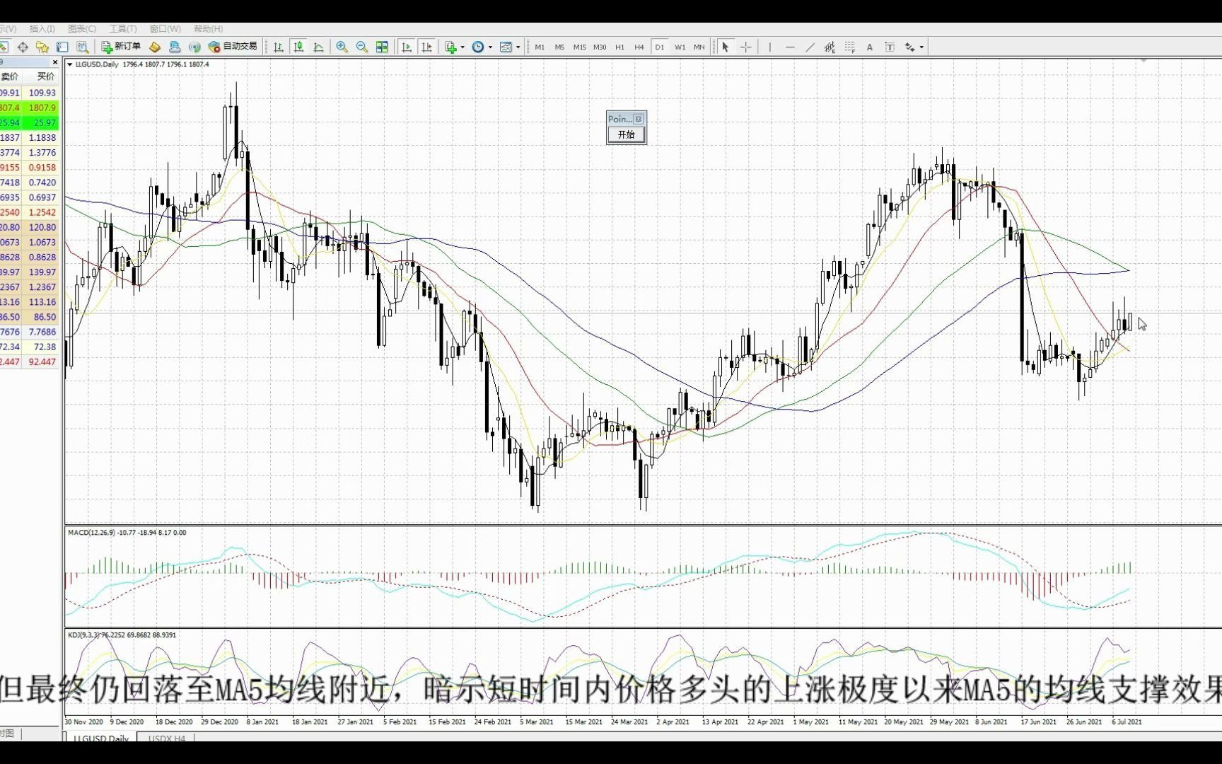 大田环球:现货黄金操作建议2021-7-9
