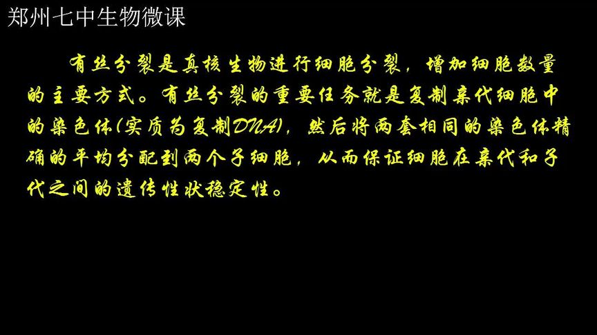 植物细胞的有丝分裂