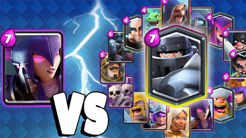 皇室战争:皮卡超人和女巫PK超级骑士和所有卡牌,谁才是最佳组合