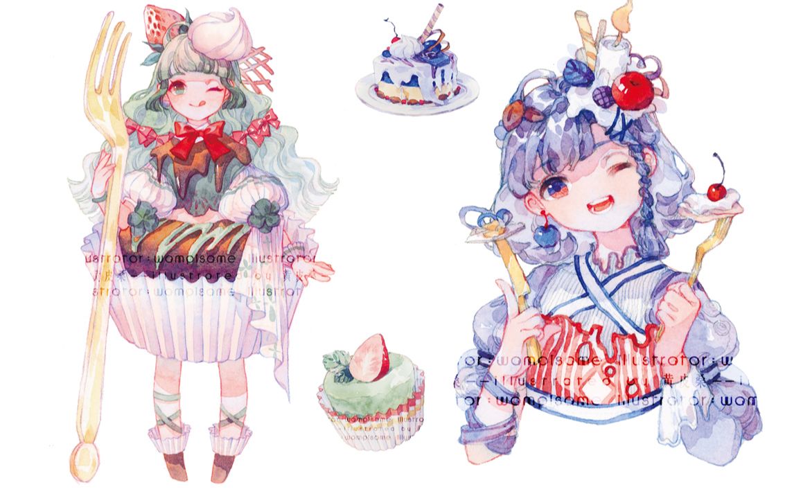 【第266期公开课预告】超可爱!甜系水彩人物の服装设计!(自由插画师...