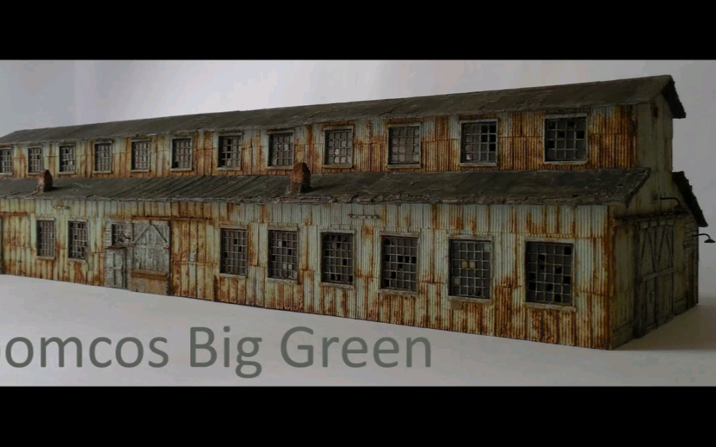 【微缩场景模型制作教程】老厂房铁皮墙的材质制作教程。国外大神的...