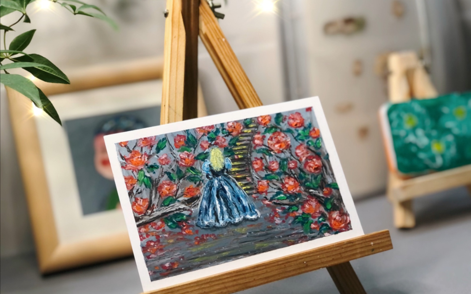 油画棒打卡|野兽的玫瑰|派送中…