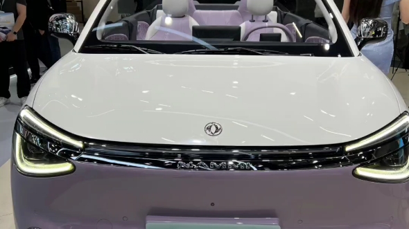 东风纳米01的敞篷小车,现在这种微型车基本都在往女性化上面靠,不过...