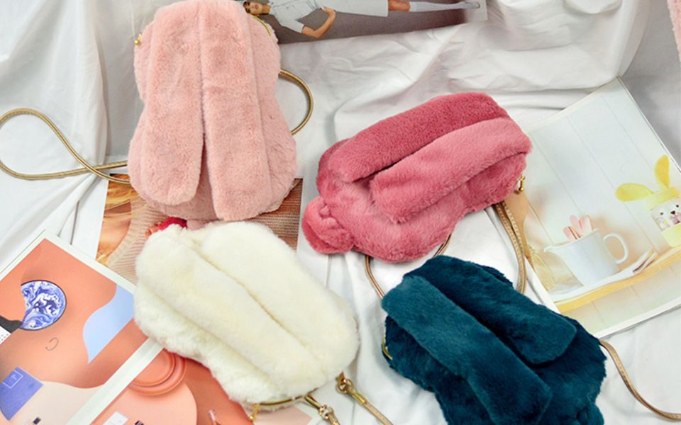 苏锦家兔子毛绒斜挎包视频教程