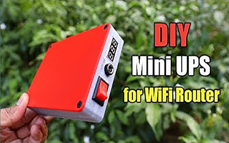适用于WiFi路由器V2.0的DIY迷你UPS | 12V迷你UPS | 在家工作