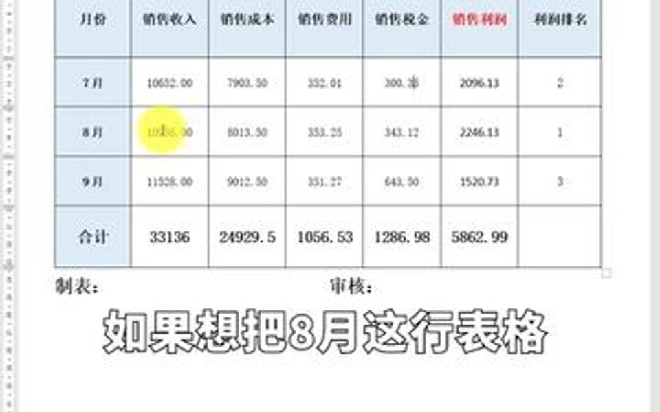 快速移动一整行表格,高手Word视频课在下方⬇️