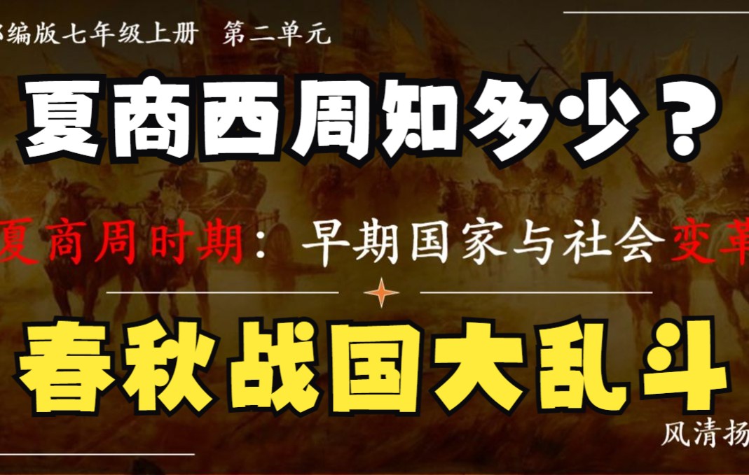 中考历史单元复习 |夏商周时期:早期国家与社会变革【七上第二单元】
