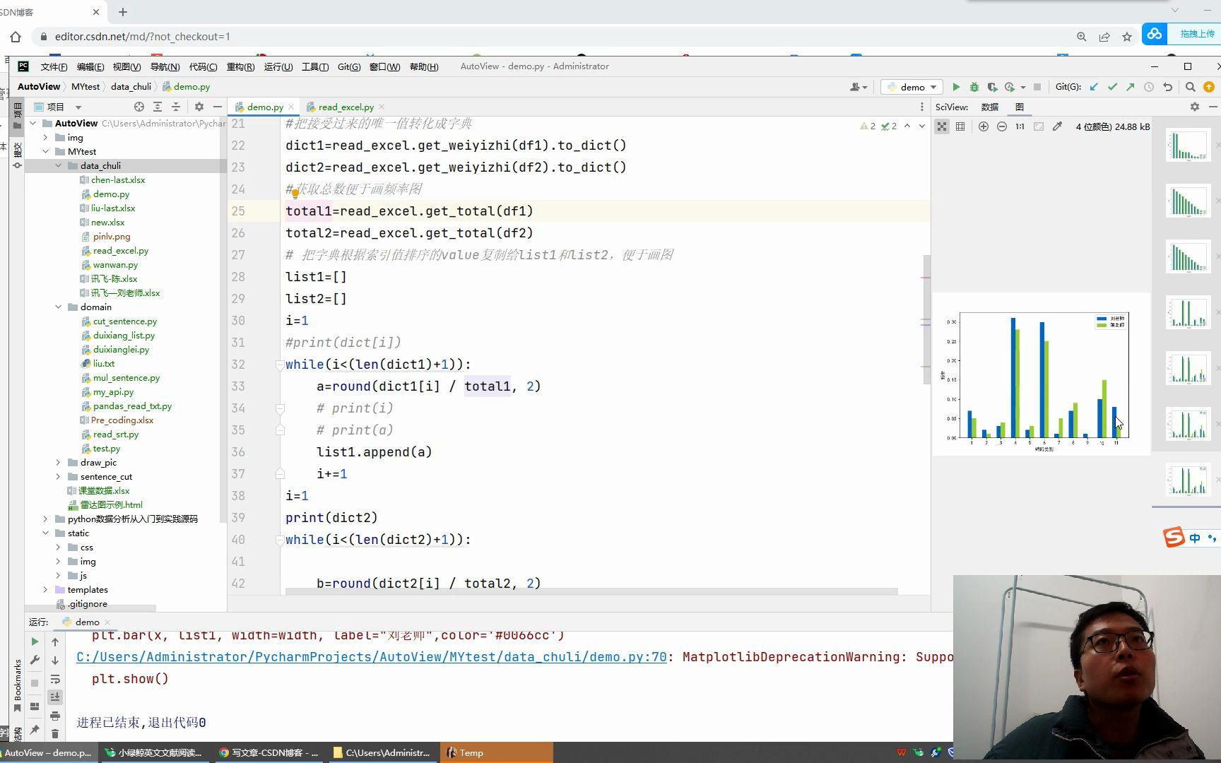python画多列对比的柱状图(复制可运行)