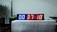 JI2B4R 洛克LED 室内LED健身房时钟 时间正倒计时 秒表 训练交替