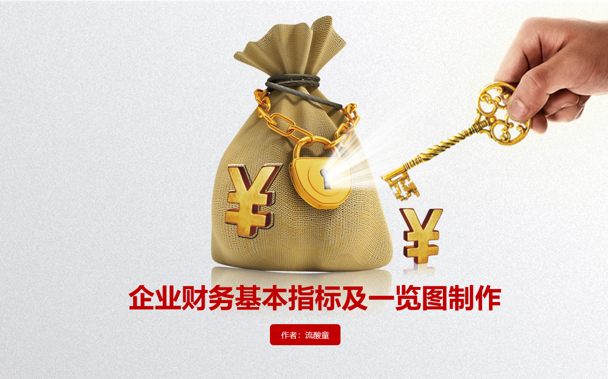 企业财务基本指标及一览图制作