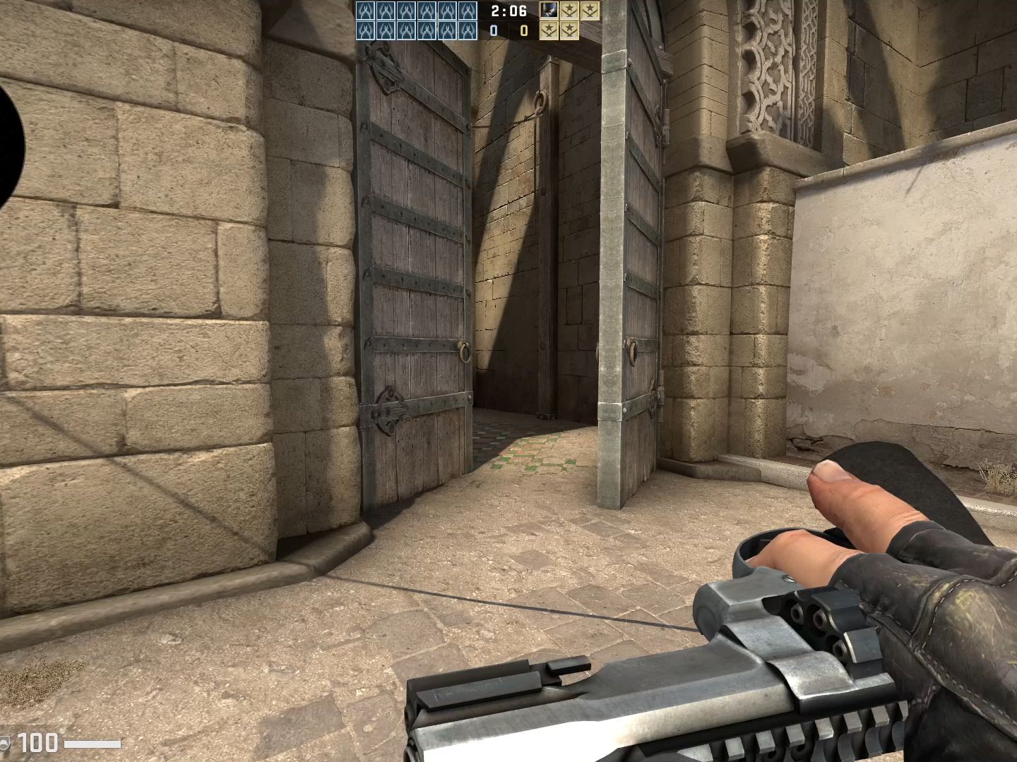 当CS里 菜鸡UP主的准心消失之后,命中率感人!