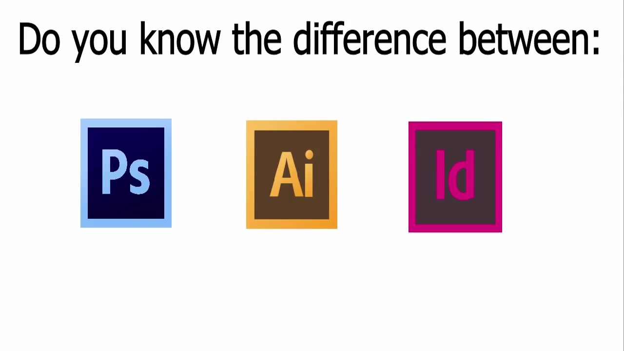 【Adobe入门】两分钟了解PS、AI、Id的区别