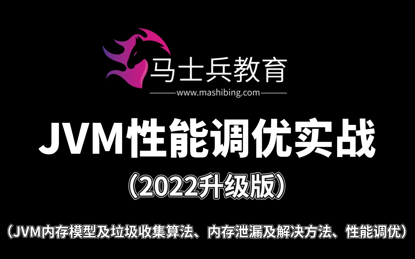 马士兵教育2022全新升级版JVM调优实战(JVM内存模型及垃圾收集...