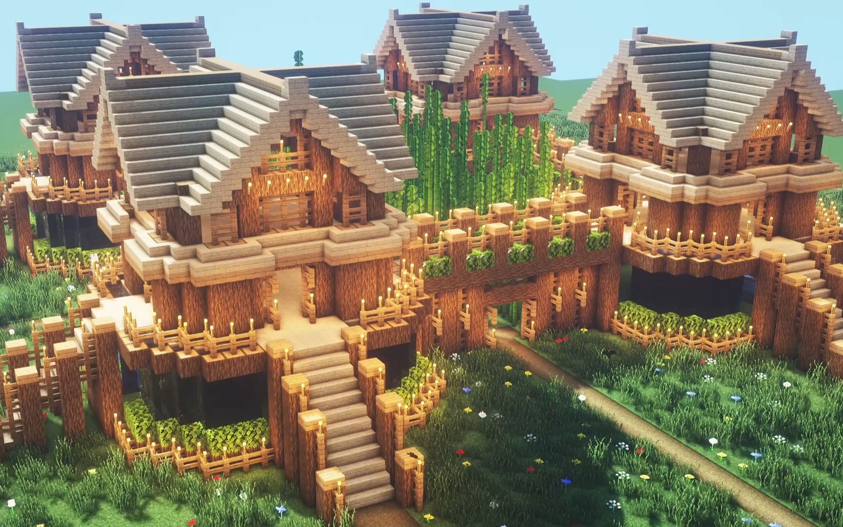 【简单项】生存基地建筑教程|Minecraft|我的世界