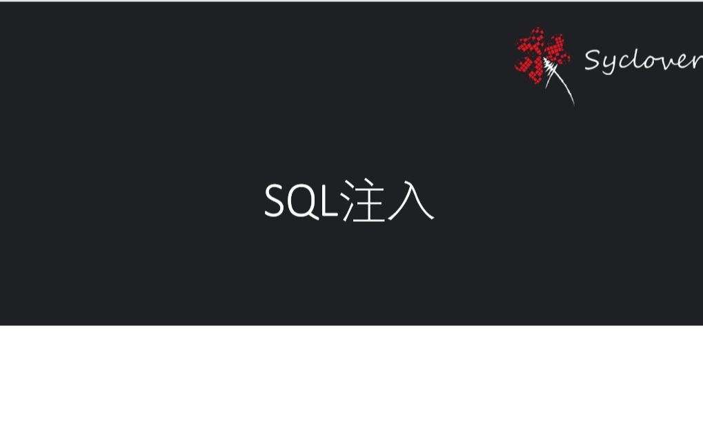 【和三叶草一起打基础】—SQL注入
