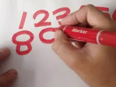 手绘POP数字的写法