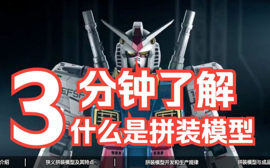 [科普]3分钟了解什么是拼装模型?