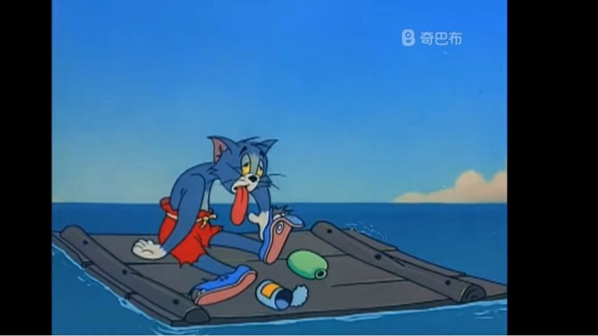 猫追老鼠。