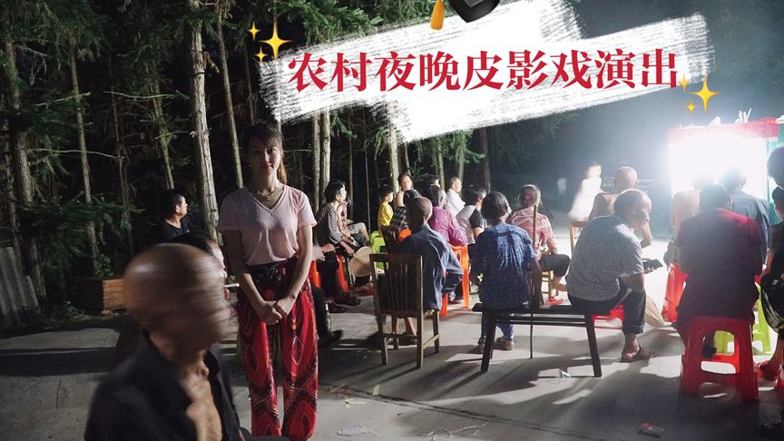 农村皮影戏演出,看30年经验的师傅技术怎样,幕前幕后大家见过吗