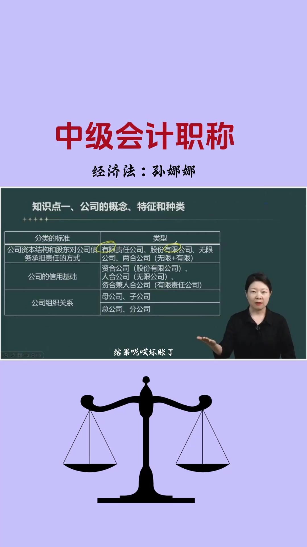 中级会计职称考试《经济法》孙娜娜教材精讲视频课 #中级会计职称...