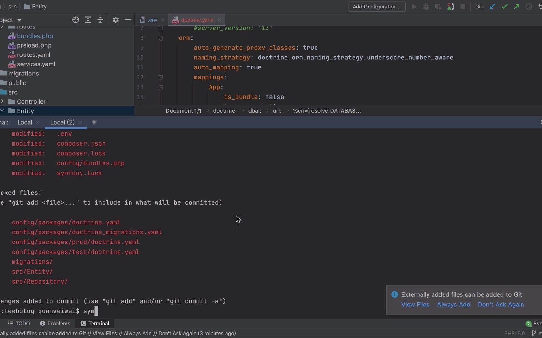 《Symfony 5全面开发》视频教程08、安装orm组件