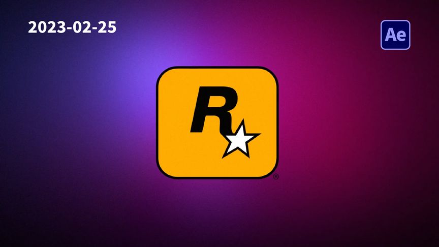【AE教程】R星出品!Rockstar动态片尾来了!纯AE制作,100%学会