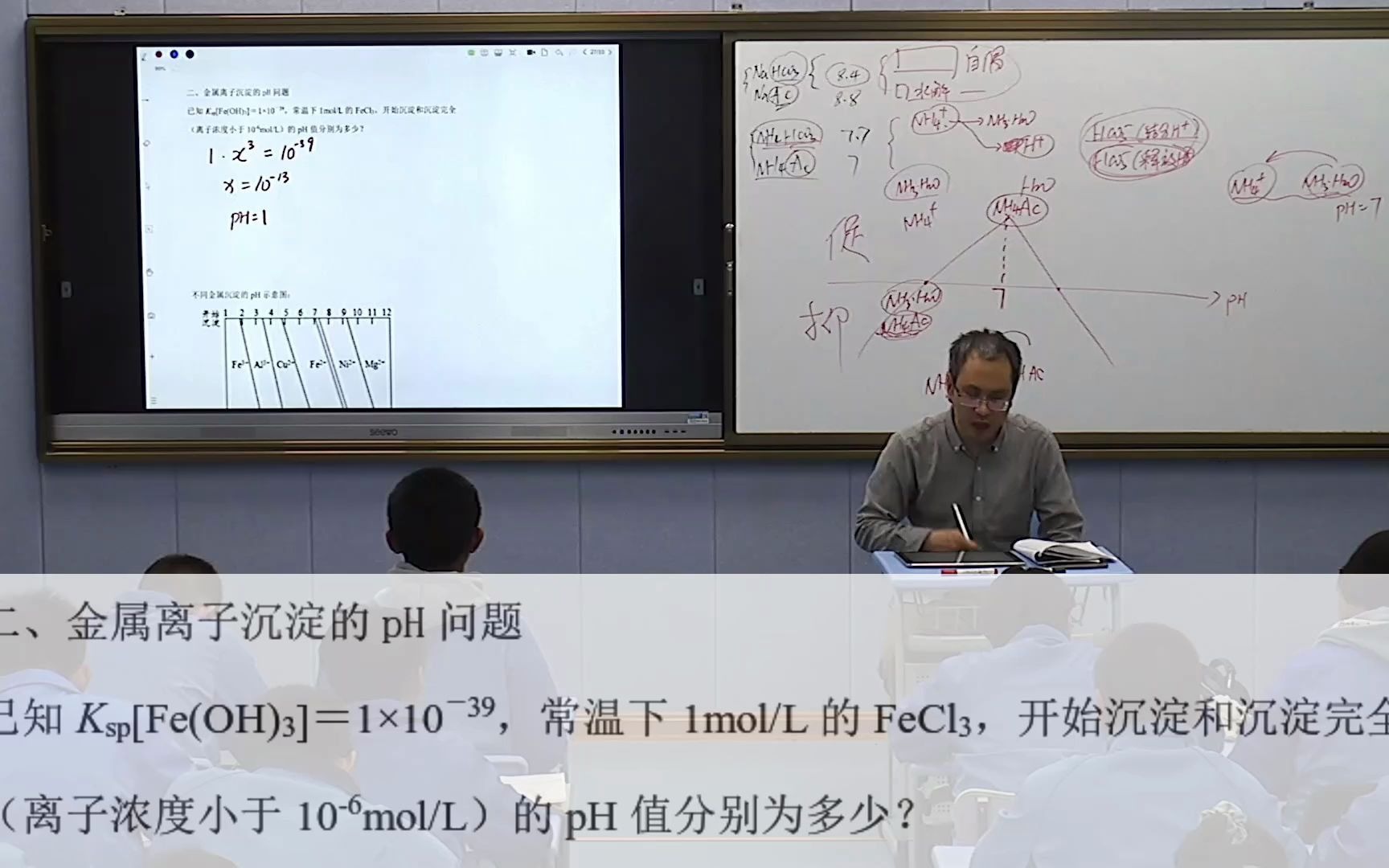 高考化学:B27 通过计算分析Ksp得到铁离子只能存在强酸性溶液中