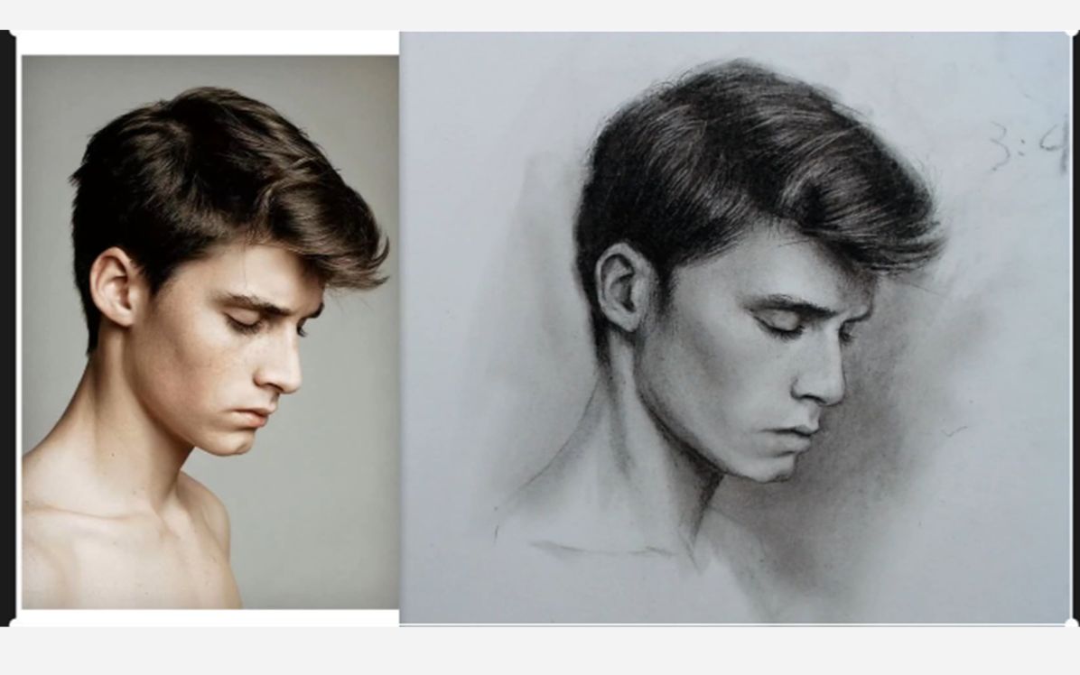 【零基础素描教程」素描头像全讲解,看到最后你就学会了!