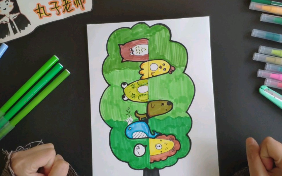 【线条创意画】创意儿童画教程