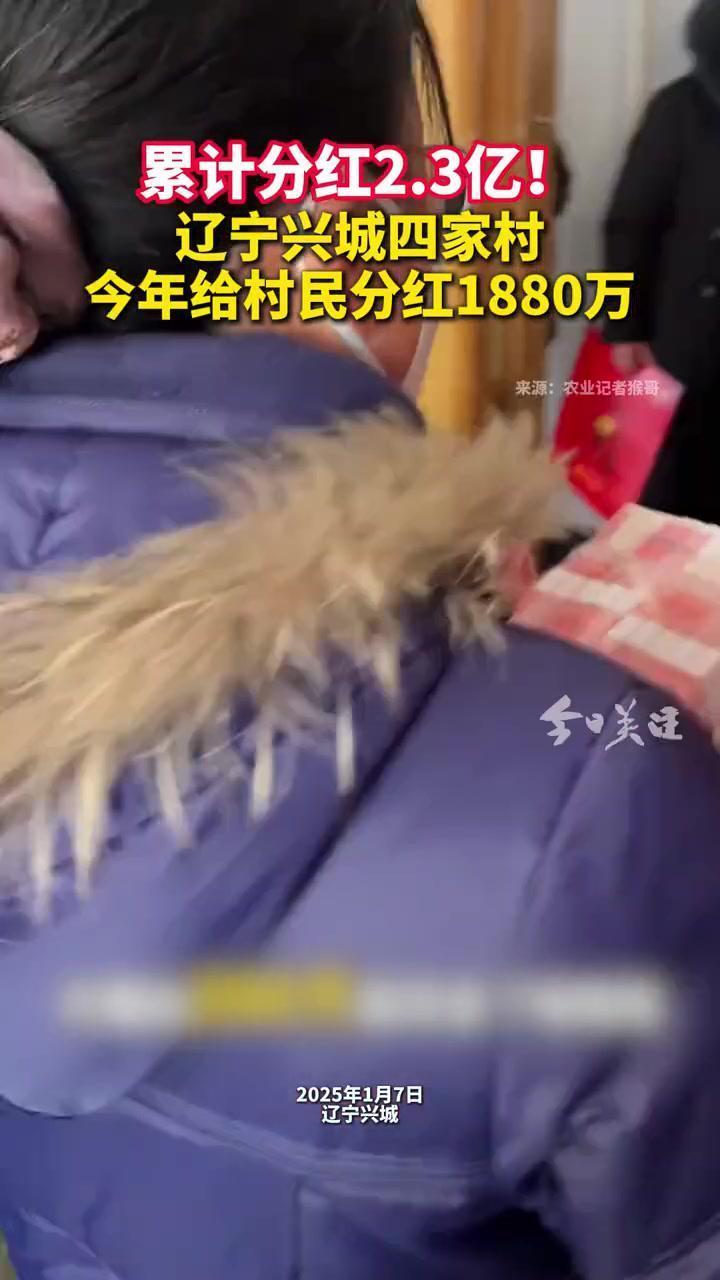 辽宁一村给村民分红1880万元