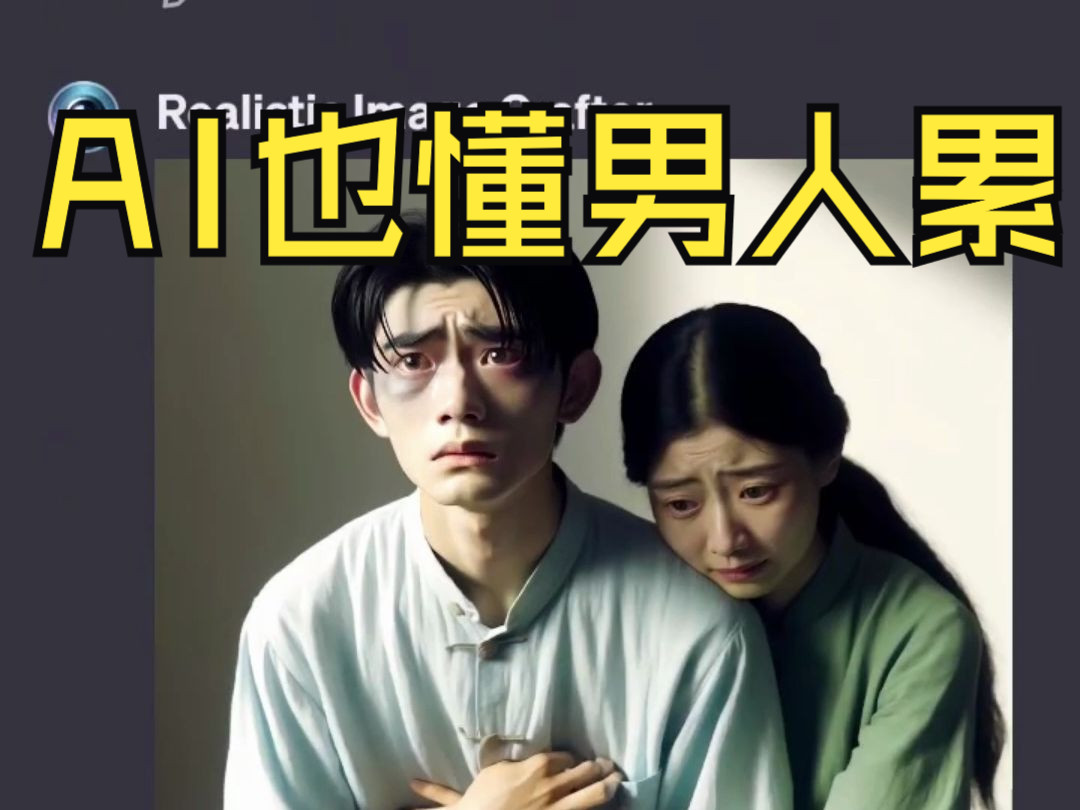AI绘画像不像你的女朋友,AI也懂男人的累