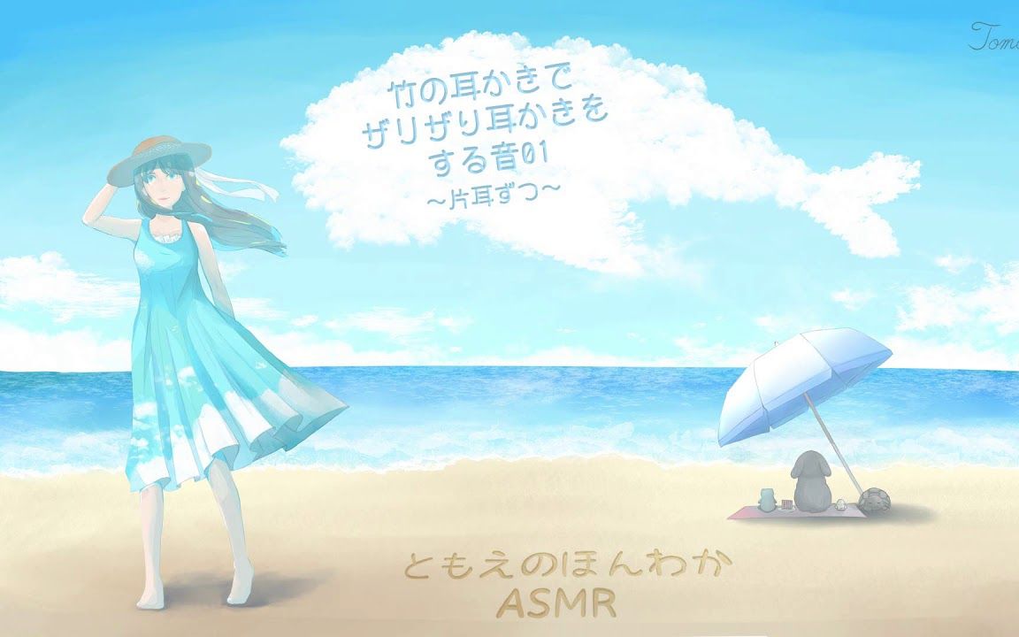 【日本ASMR】【一图流】【双视频】竹制掏耳勺耳朵清洁 No Talking