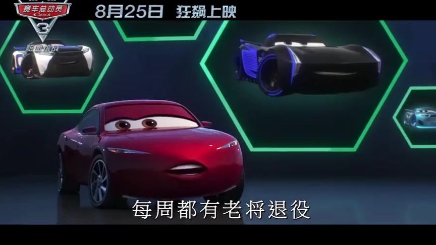 《赛车总动员3》中文版预告片:风暴来袭闪电再起,活塞杯冠军花落谁家...