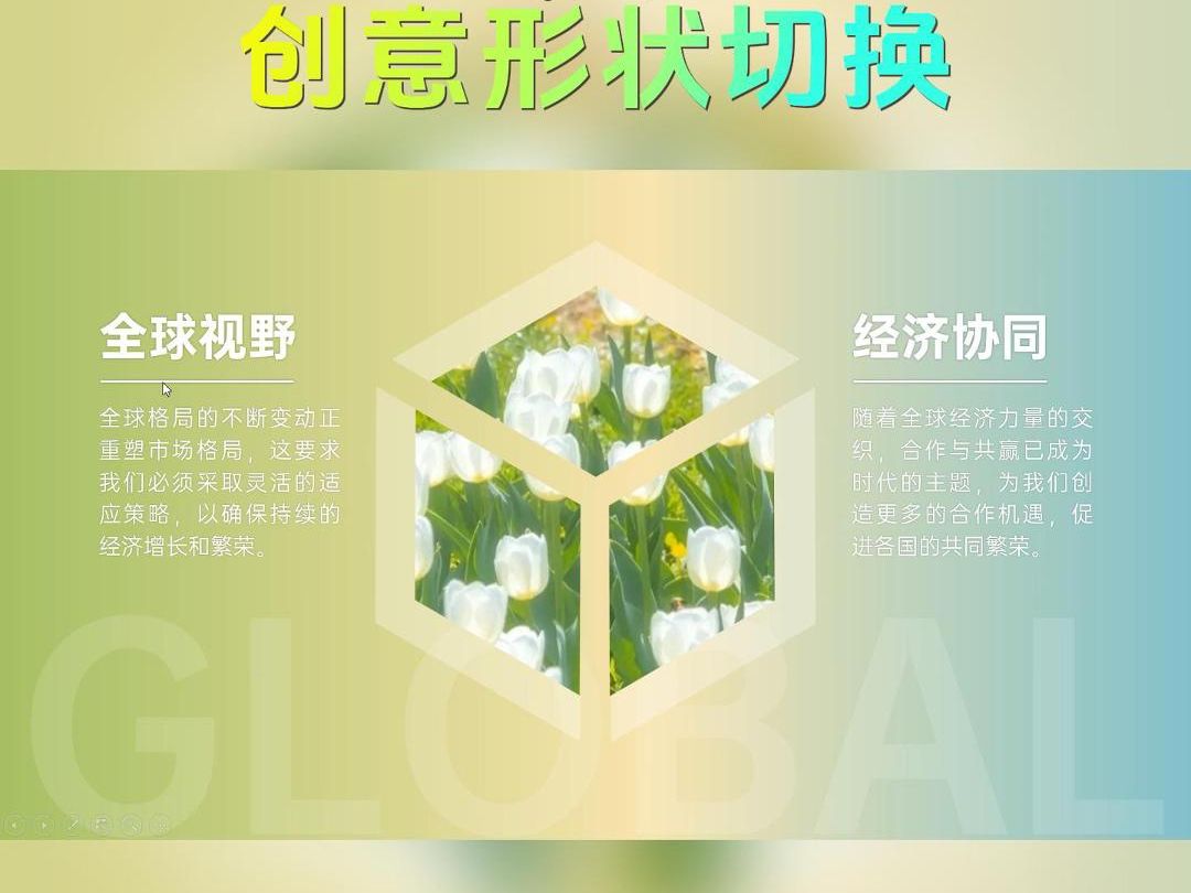 PPT教学之创意形状切换