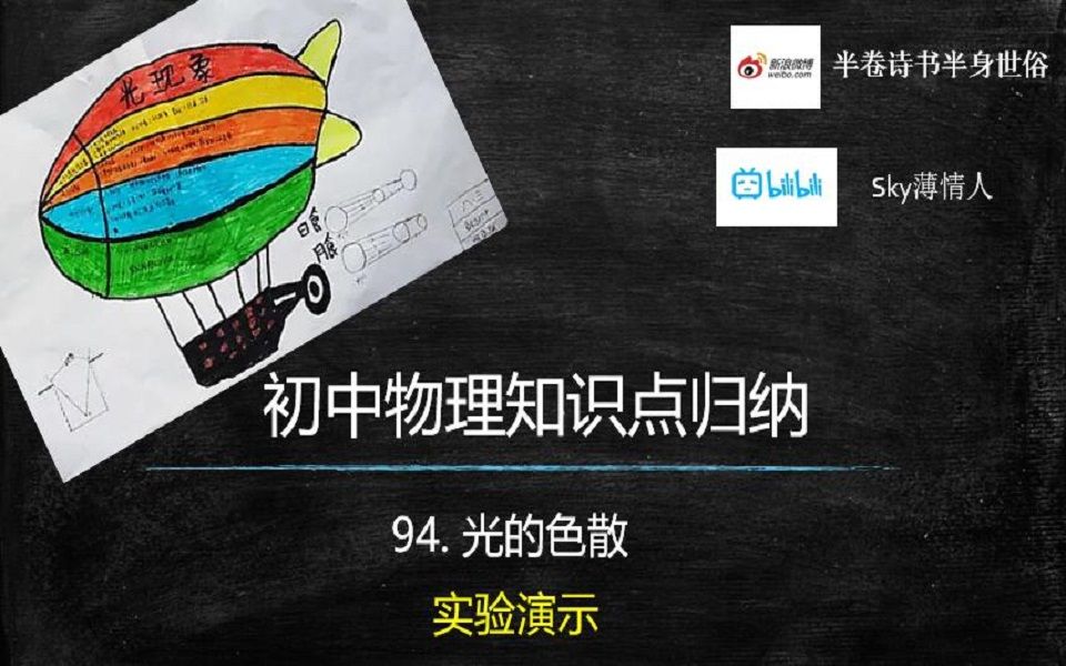 入门只需3分钟!带你走进最软初中物理(94.光的色散实验演示)