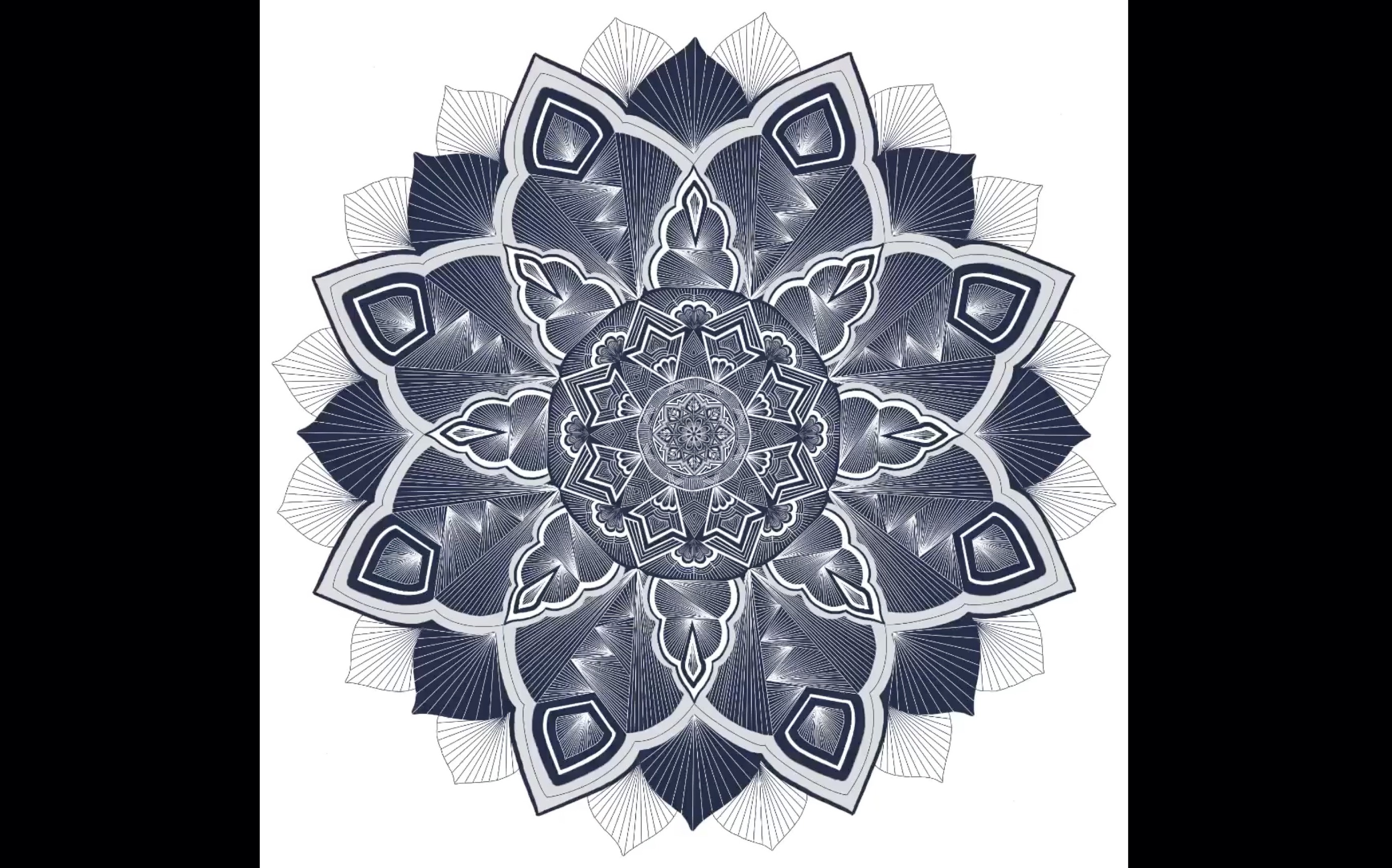 【曼陀罗】procreate手绘教程(六):简单的线条绘画艺术