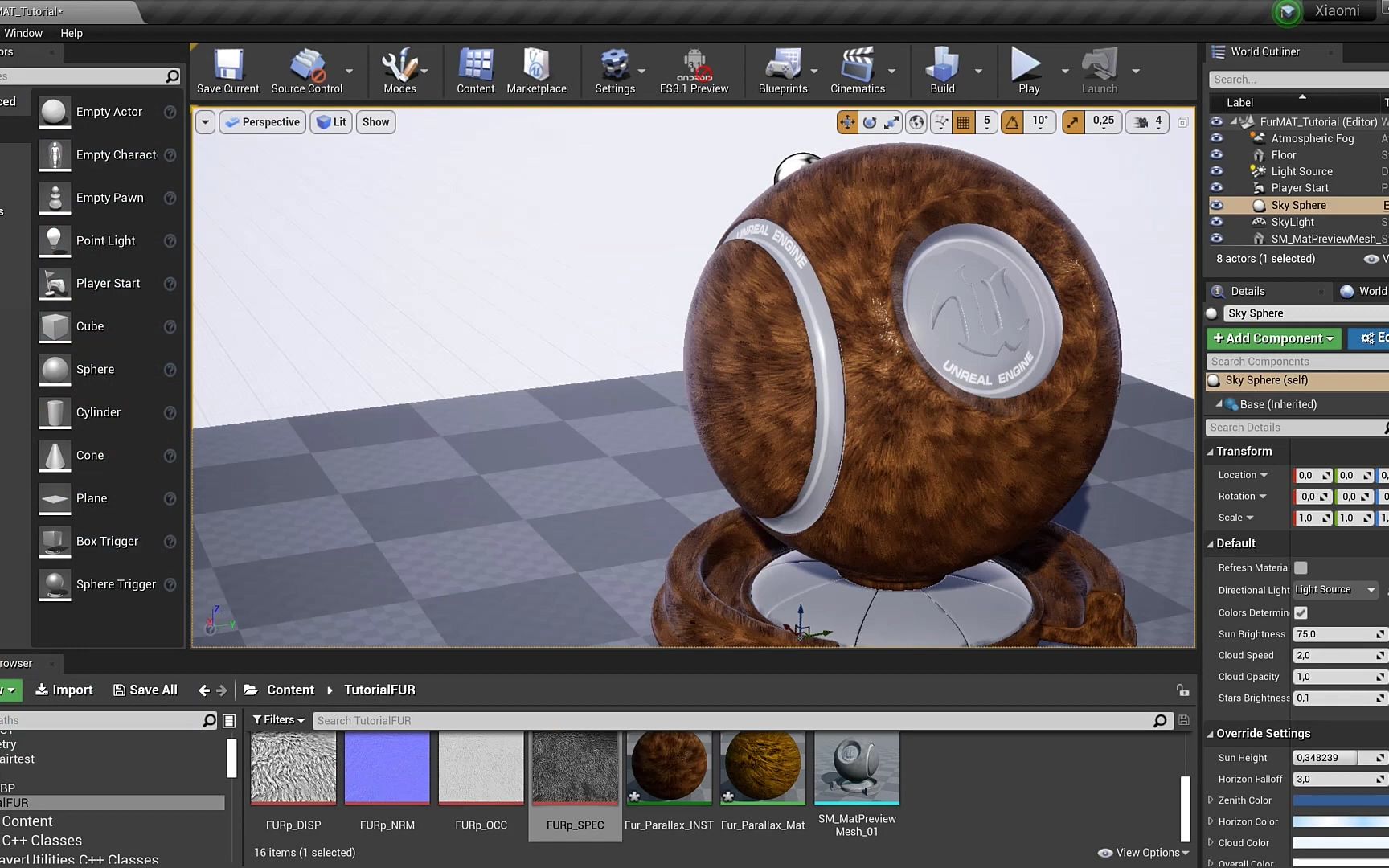 UE4.26如何制作毛发视差遮挡材质教程(免费下载贴图)