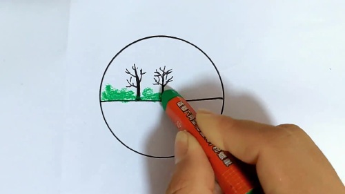 今天用油画棒来画画,你会画吗?创意简笔画,儿童画,少儿创意画