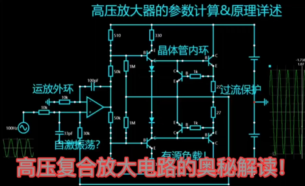 高压复合放大电路的奥秘解读-上篇 详细描述高压复合放大电路的内、...