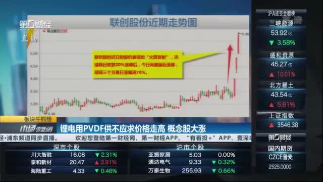锂电用PVDF供不应求价格走高 概念股大涨|板块龙虎榜