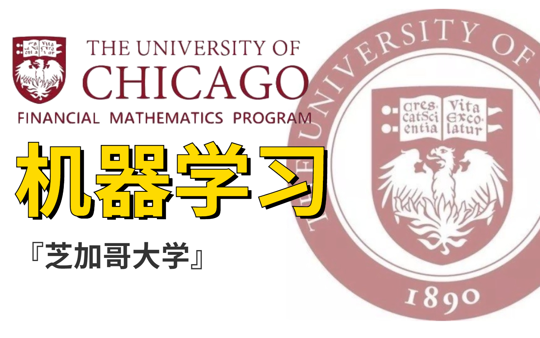 【AI】芝加哥大学 STAT 37710 Machine Learning 机器学习