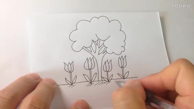 育儿丨简笔画——花草树木