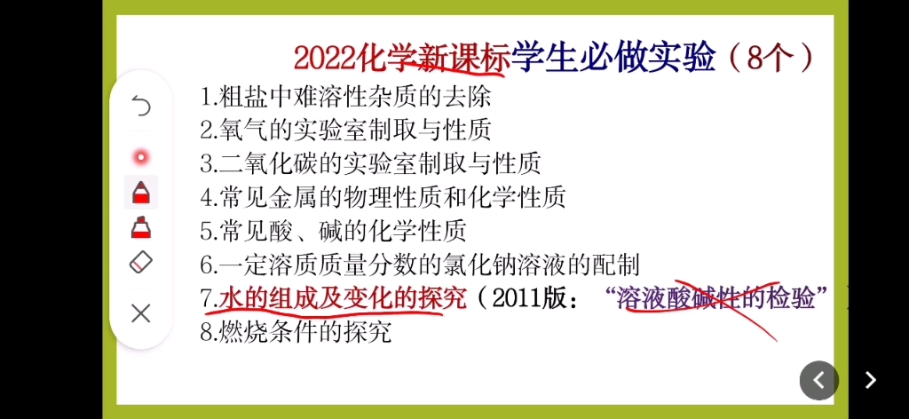 【初中化学】初中化学必做八个实验