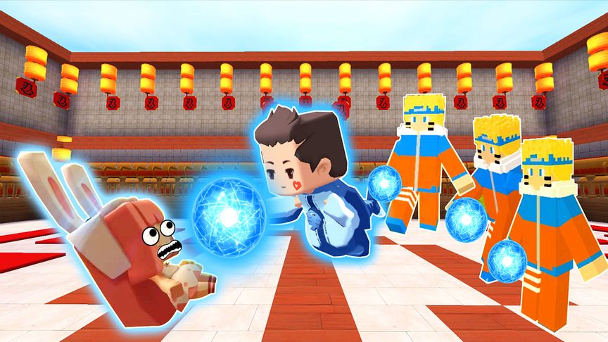 【木鱼】迷你世界:联机模式,火影忍者鱼玲传,分身螺旋连丸!